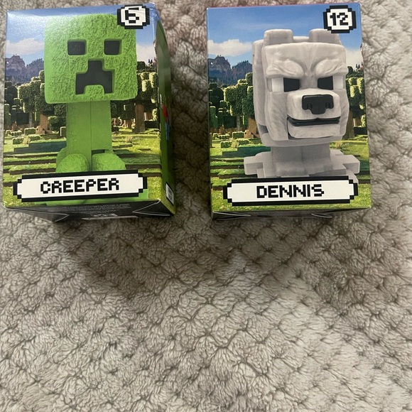 McDonald's | Toys | Mcdonalds Minecraft Creeper And Dennis Figures ...